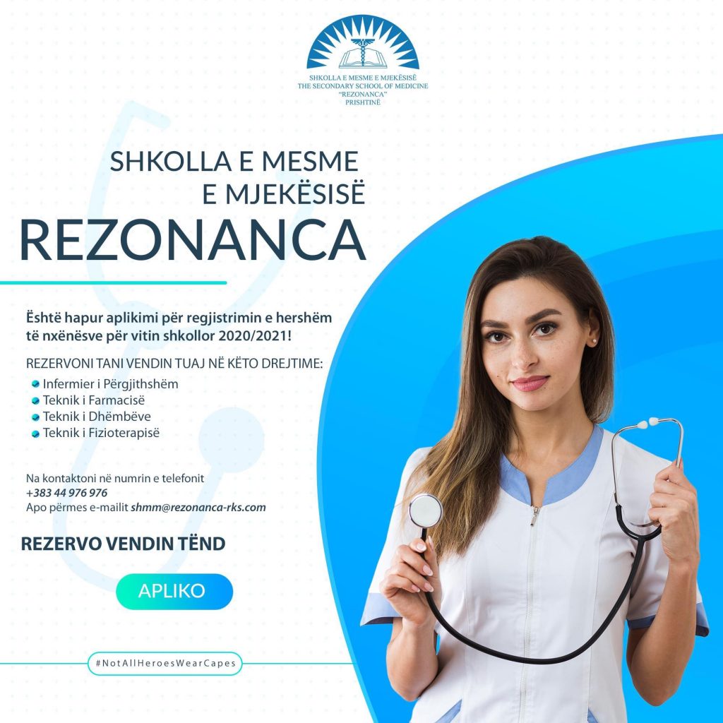 Shkolla e Mesme e Mjekësisë Rezonanca vend i edukimit profesional ...